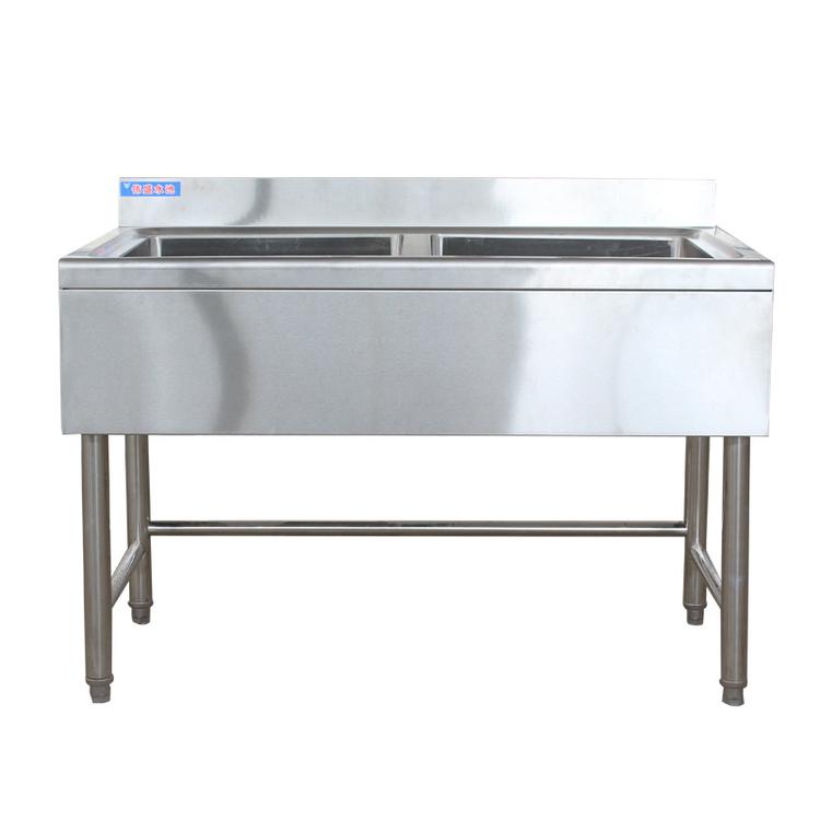 Commercial Double Sink Washing Pool With Double Bowl